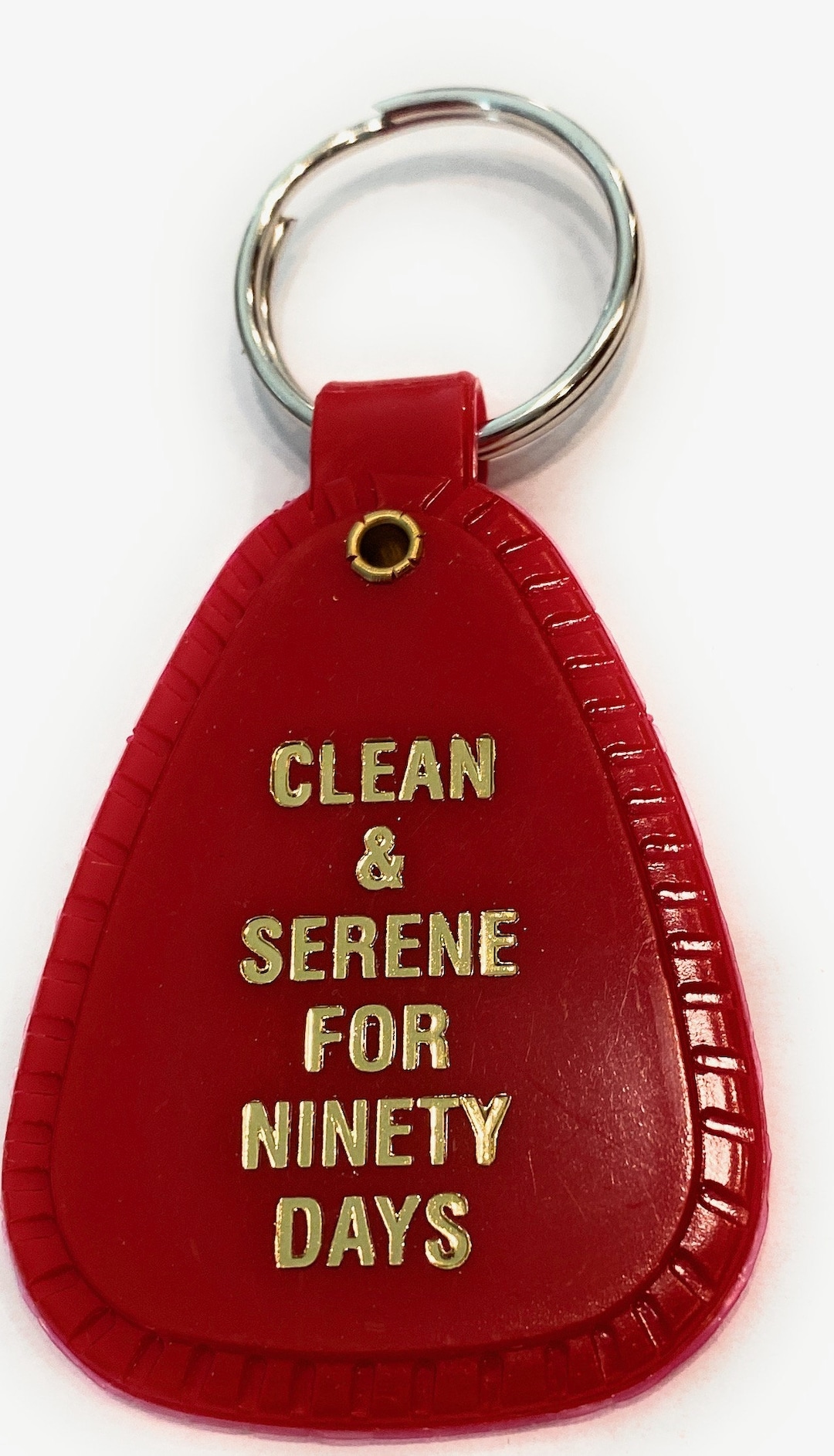 NA 90 Day Clean Time Keytag Red Color Ninety Days Keychain - Etsy