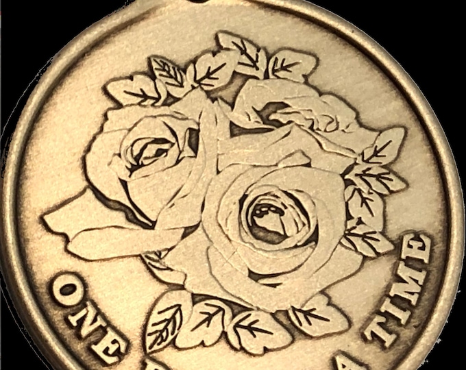 In Loving Memory Cross Rose Memorial Bronze Keychain Gift | Etsy