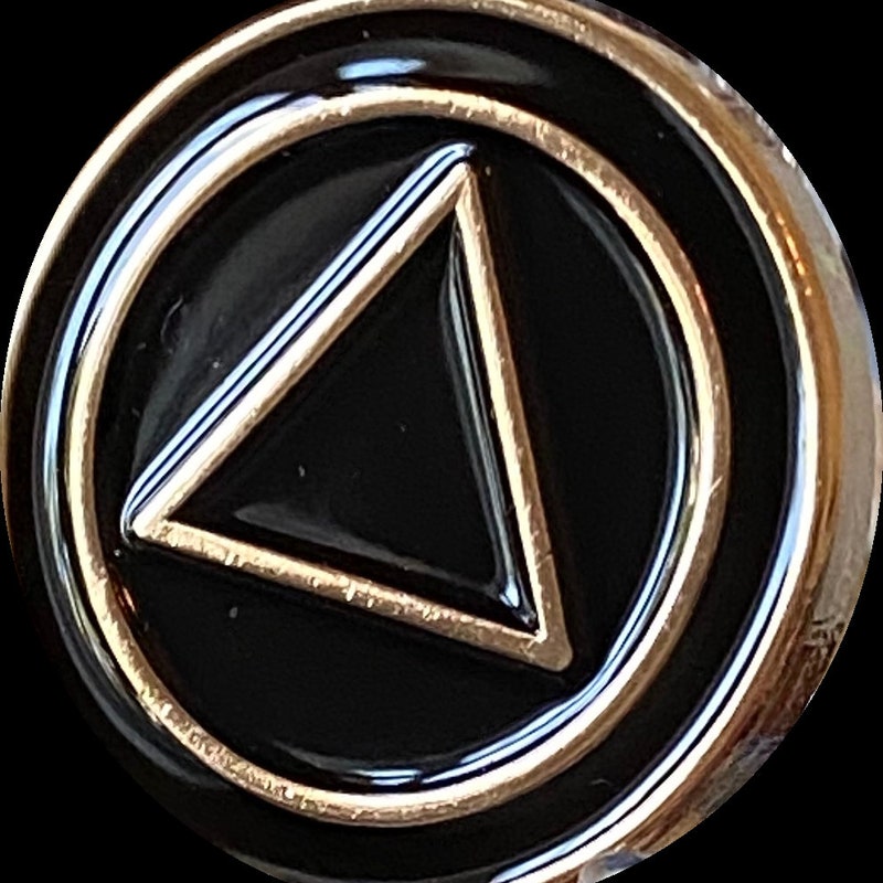 Black Triangle Lapel Pin - Etsy