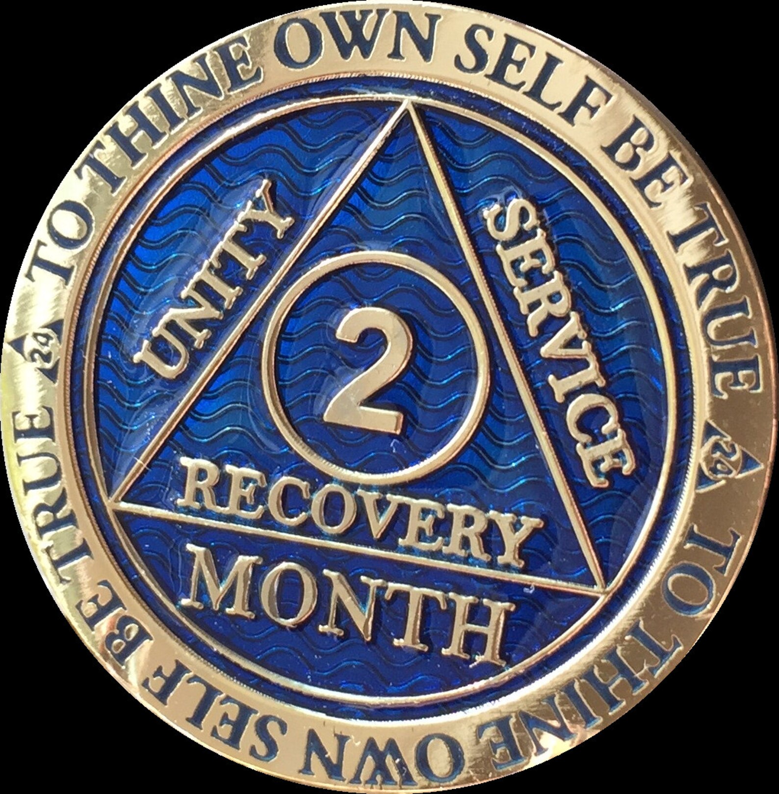 1 2 3 4 5 6 7 8 9 10 11 18 Month AA Medallion Reflex Blue Gold Plated ...