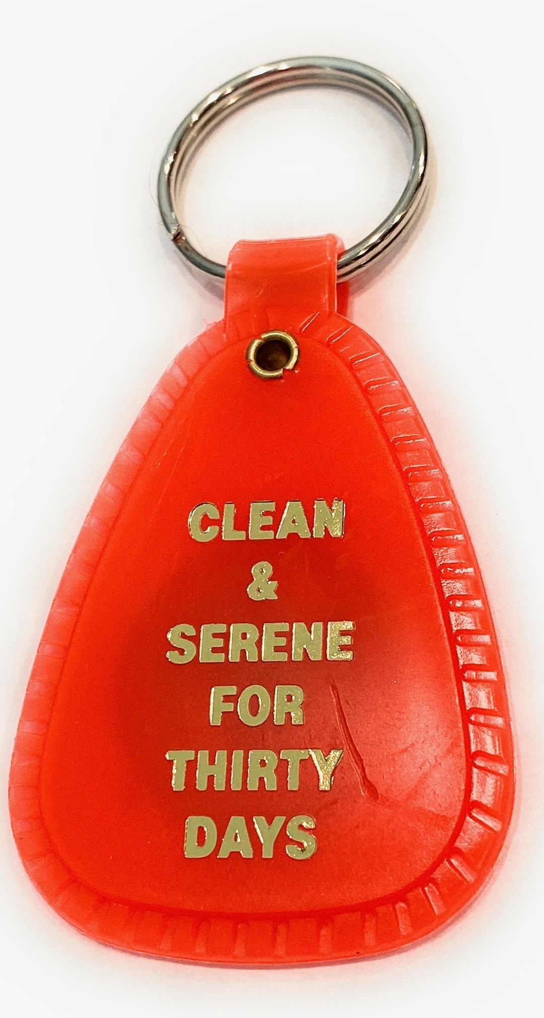 NA 30 Day Clean Time Keytag Orange Color Thirty Days Keychain - Etsy