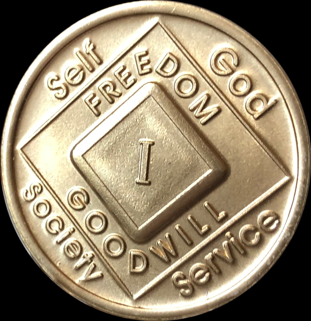 1 Year NA Medallion Bronze Narcotics Anonymous Clean Time Chip - Etsy