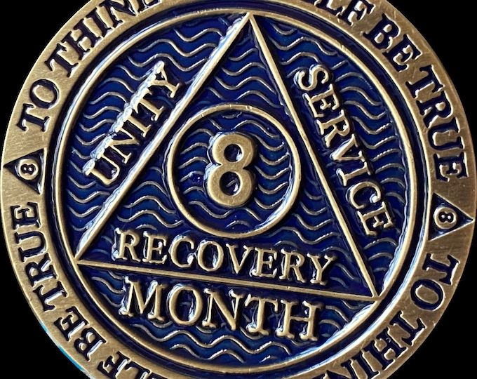 1 2 3 4 5 6 7 8 9 10 11 18 Month AA Medallion Reflex Blue Gold - Etsy