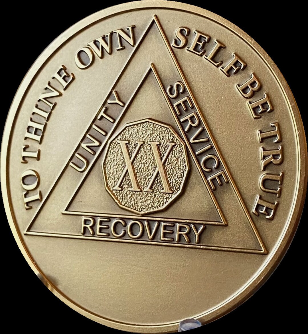 16 17 18 19 20 Year AA Medallion Large 1.5 Inch Heavy Bronze Engravable ...