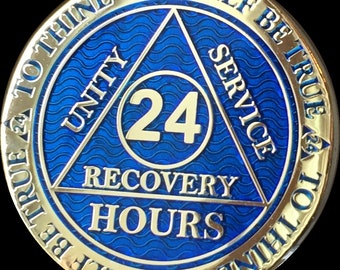 Infinity Eternity AA Medallion Reflex Blue Gold and Silver | Etsy