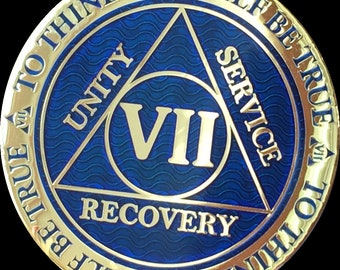 Infinity Eternity AA Medallion Reflex Blue Gold and Silver | Etsy