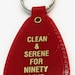 NA 90 Day Clean Time Keytag Red Color Ninety Days Keychain - Etsy
