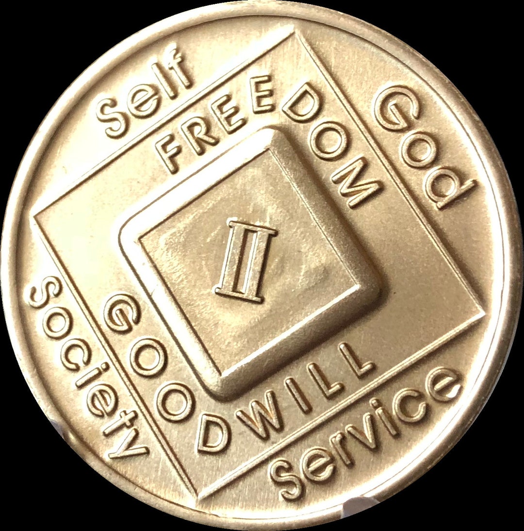 1 - 39 Year NA Narcotics Anonymous Clean Time Medallion Sobriety Chip ...