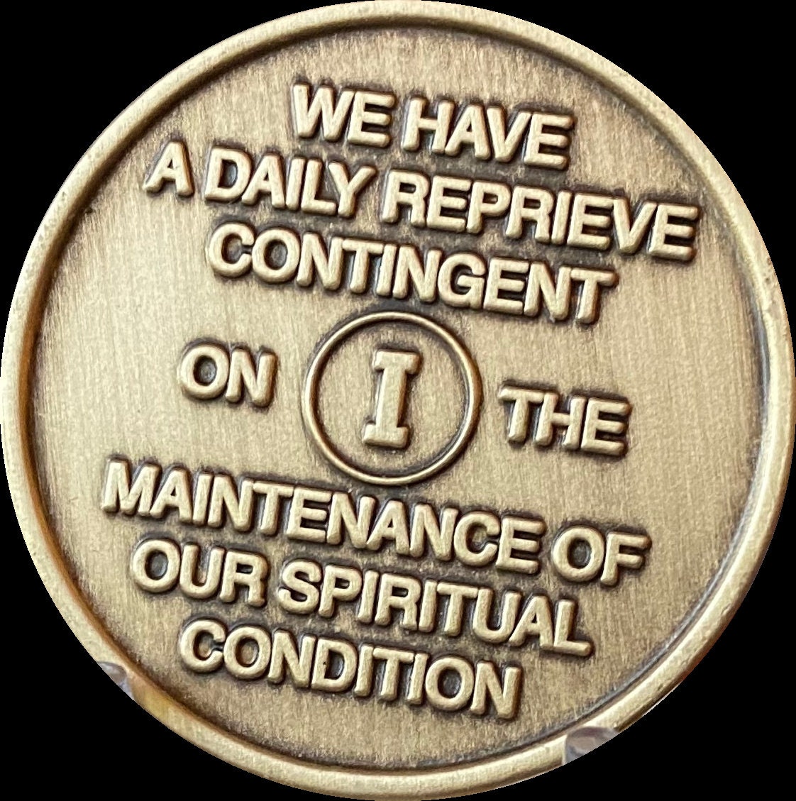 God's Will Daily Reprieve Freedom AA Medallion - Etsy