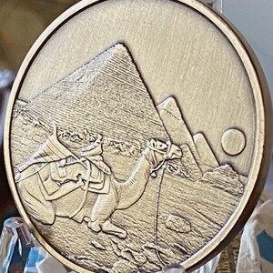 Camel in the Desert With Pyramids Medallion Sobriety Chip AA NA Gift - Etsy