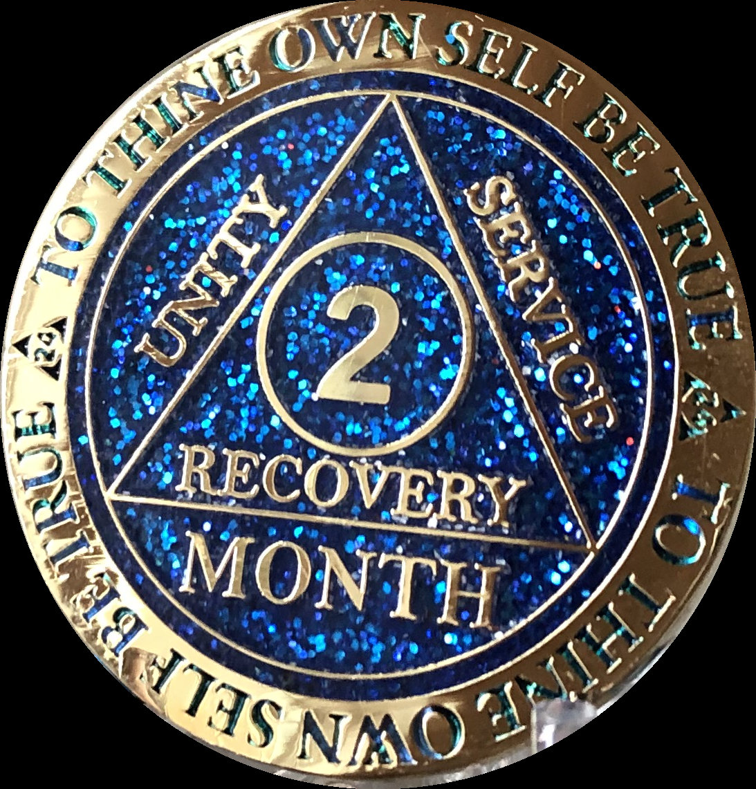 1 2 3 4 5 6 7 8 9 10 11 or 18 Month AA Medallion Reflex Blue Glitter ...