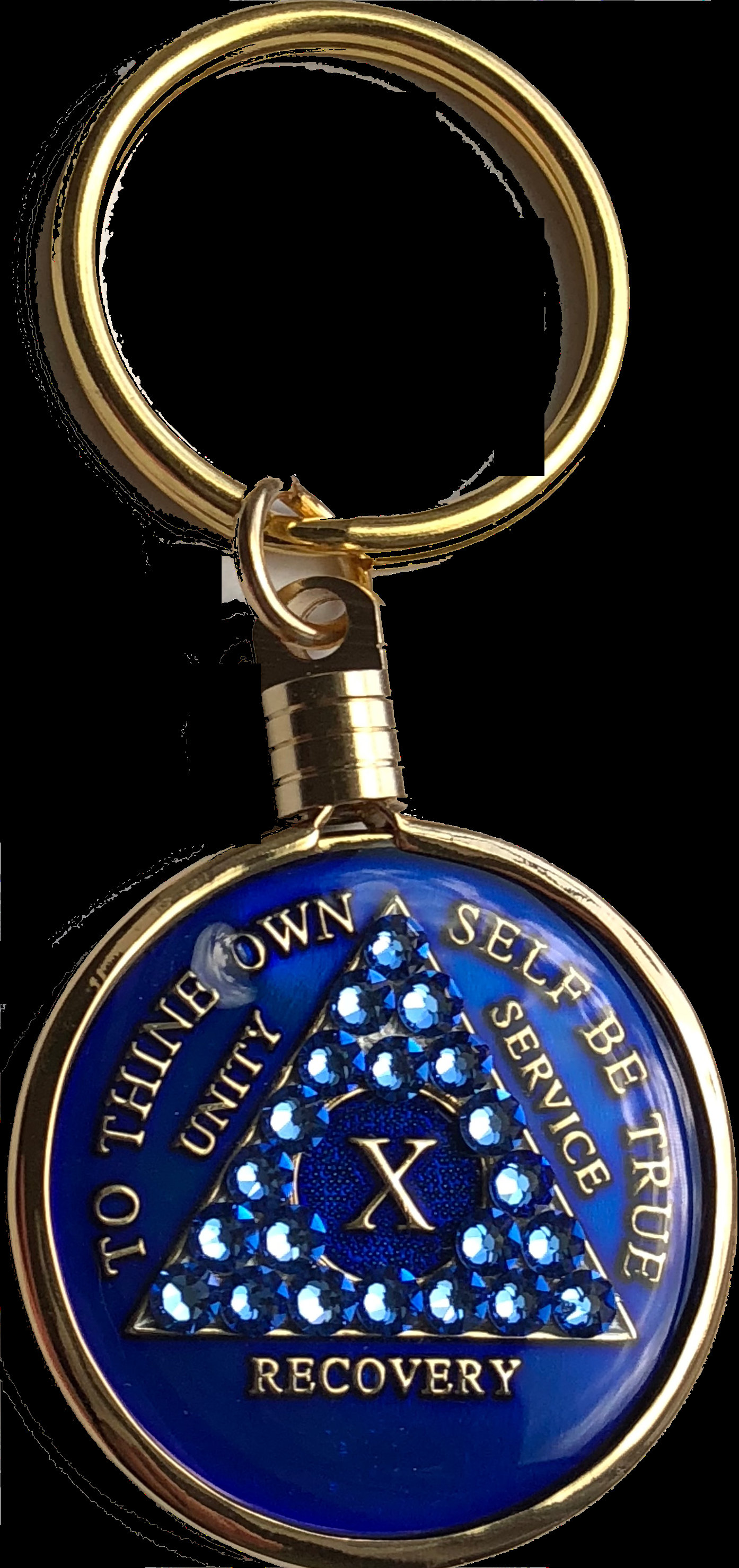 Gold Plated Keychain Holder for Recovery Mint or Wendells AA - Etsy