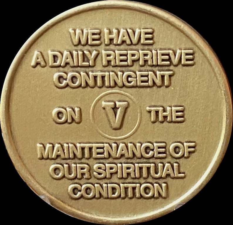 God's Will Daily Reprieve Freedom AA Medallion - Etsy