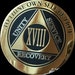 16 17 18 19 or 20 Year AA Medallion Elegant Black and Gold and Silver ...