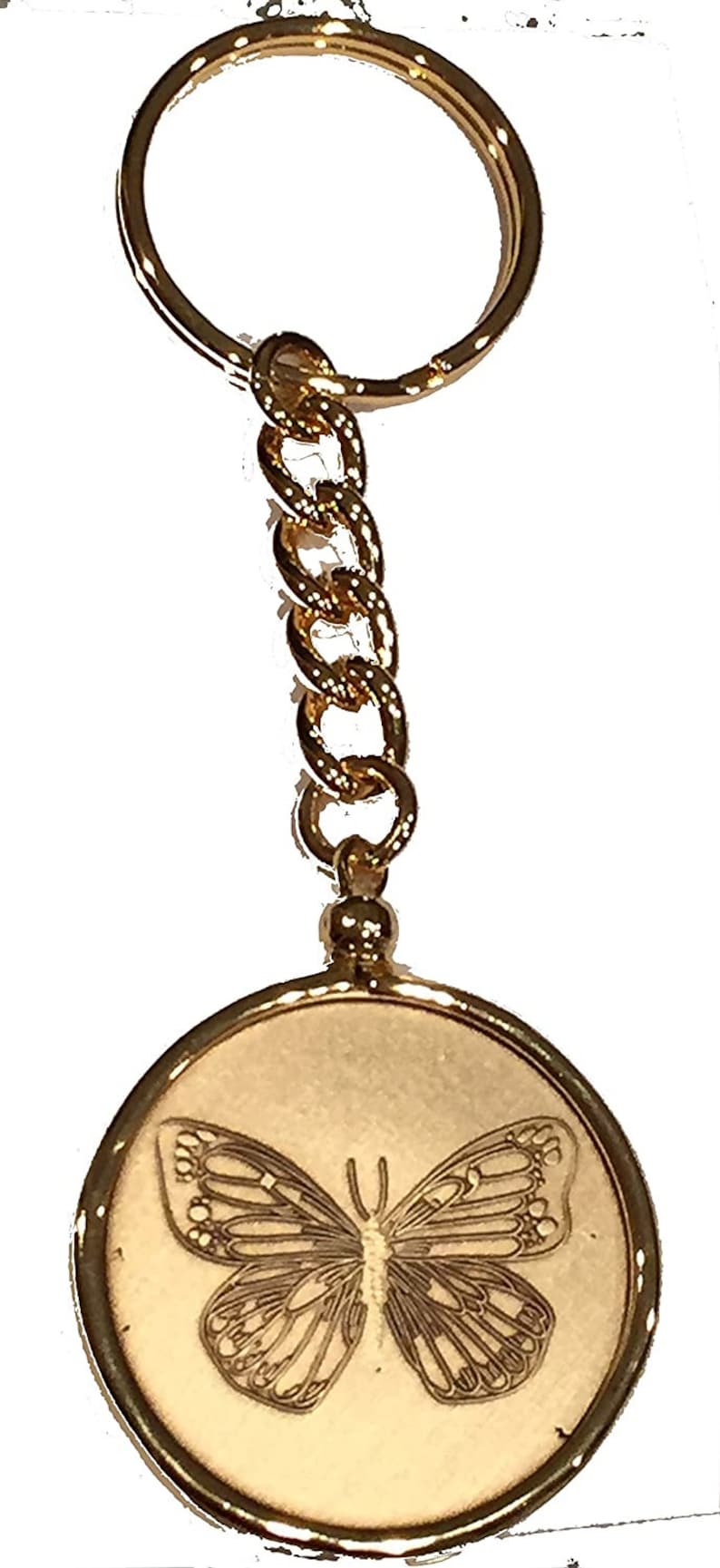 AA Medallion Keychain Chip Holder Fits Wendells Sobriety Coins Gold ...