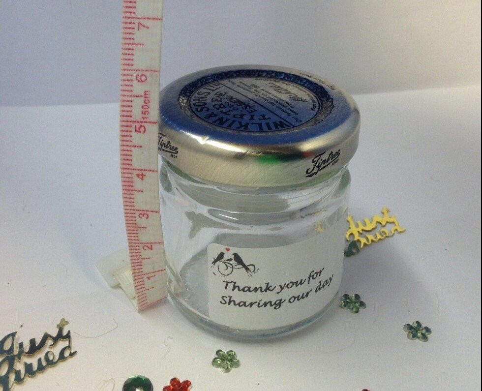 100 X Fabric Jam Jar Tops Wedding Jam Covers 3 Sizes Avalible | Etsy UK