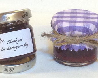 50 X Diy Jam Covers Wedding Fabric Lid Tops | Etsy