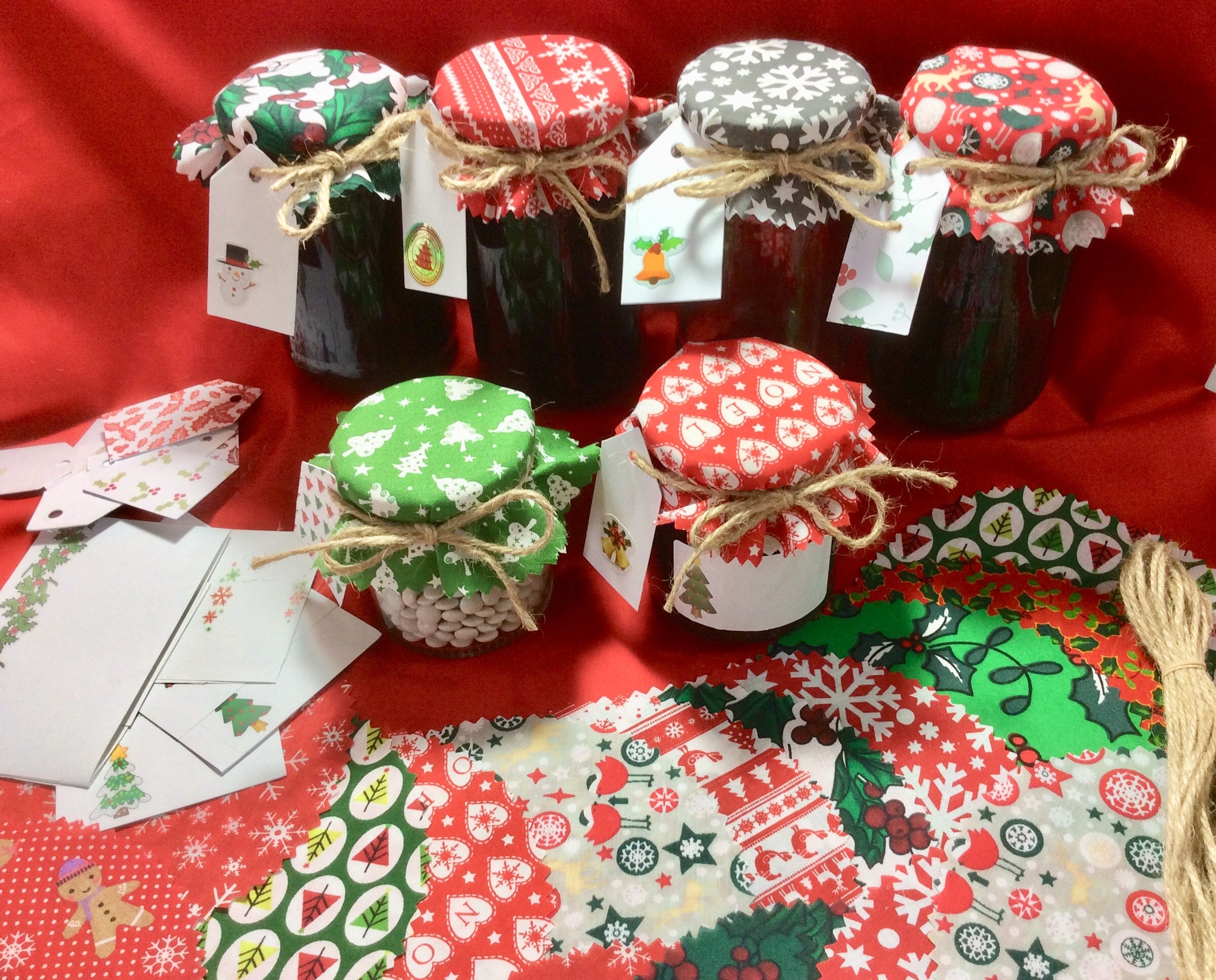 Fabric Covered Jars - Etsy