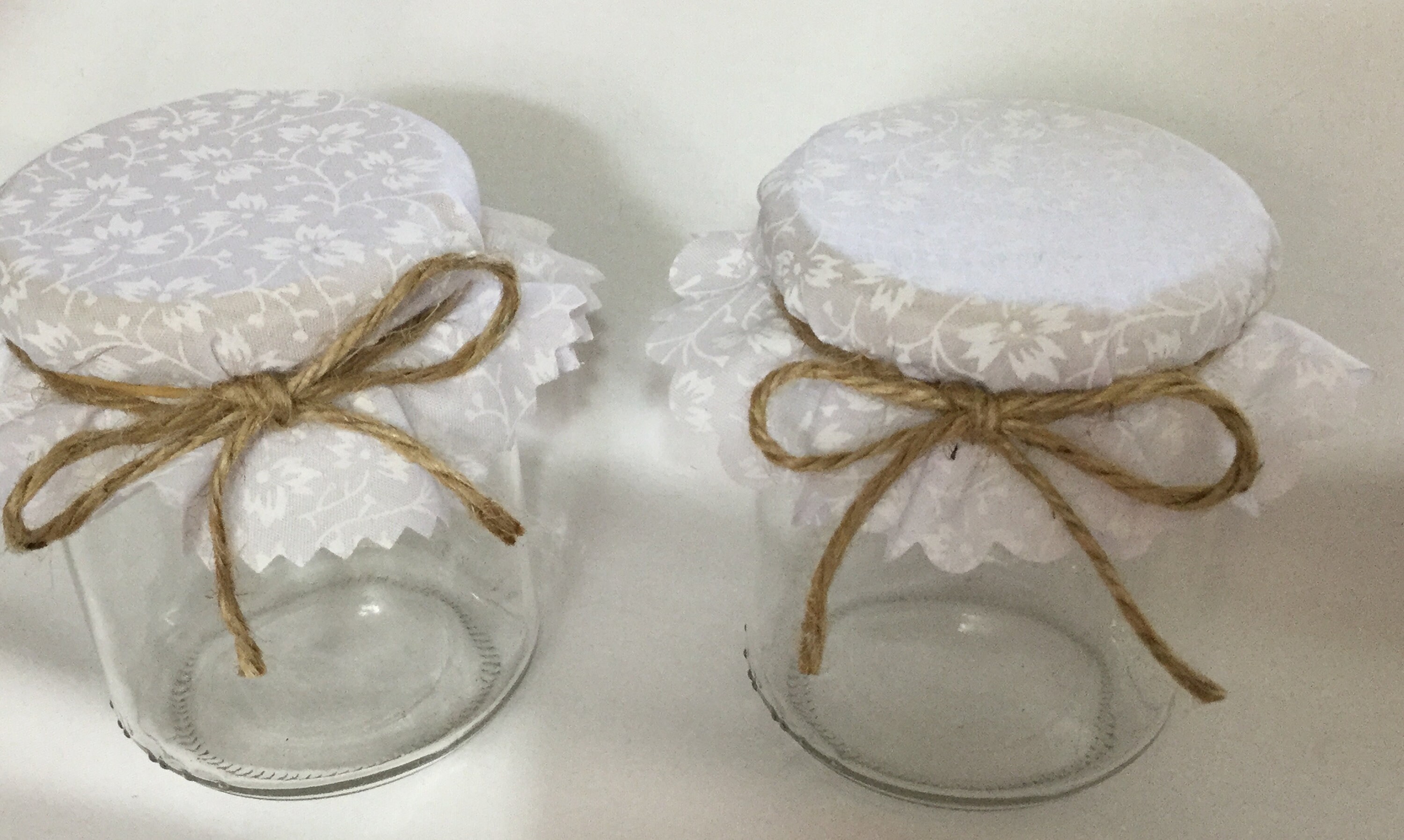 50 X Jam Jar Lid Covers Wedding X 50 Includes Twine Bands - Etsy UK