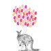 Kangaroo Print | Fingerprint Balloons | Thumbprint Art | Kangaroo ...
