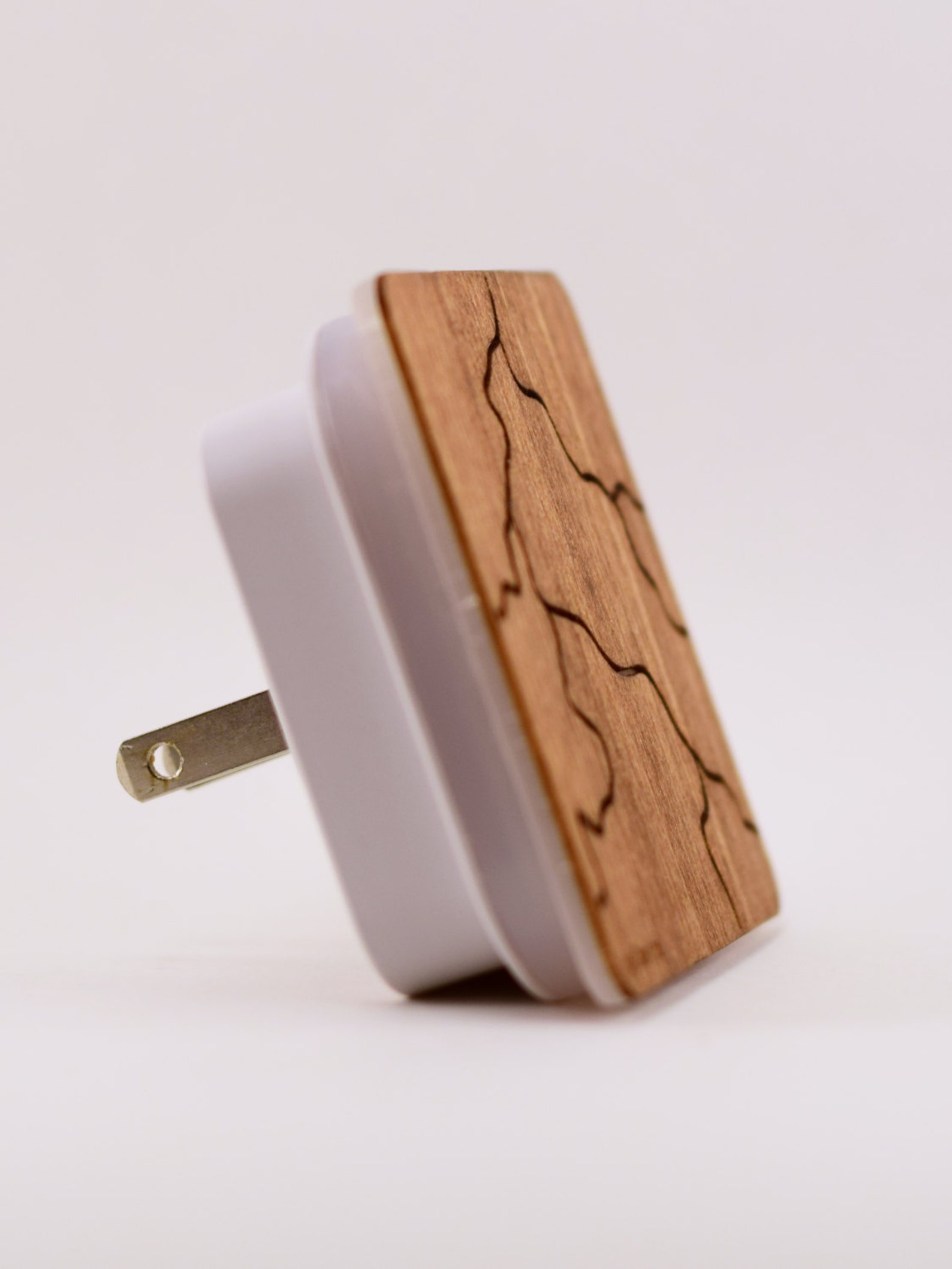 Wood Night Light Lantern Laser Cut LED Rivers of Lightning - Etsy