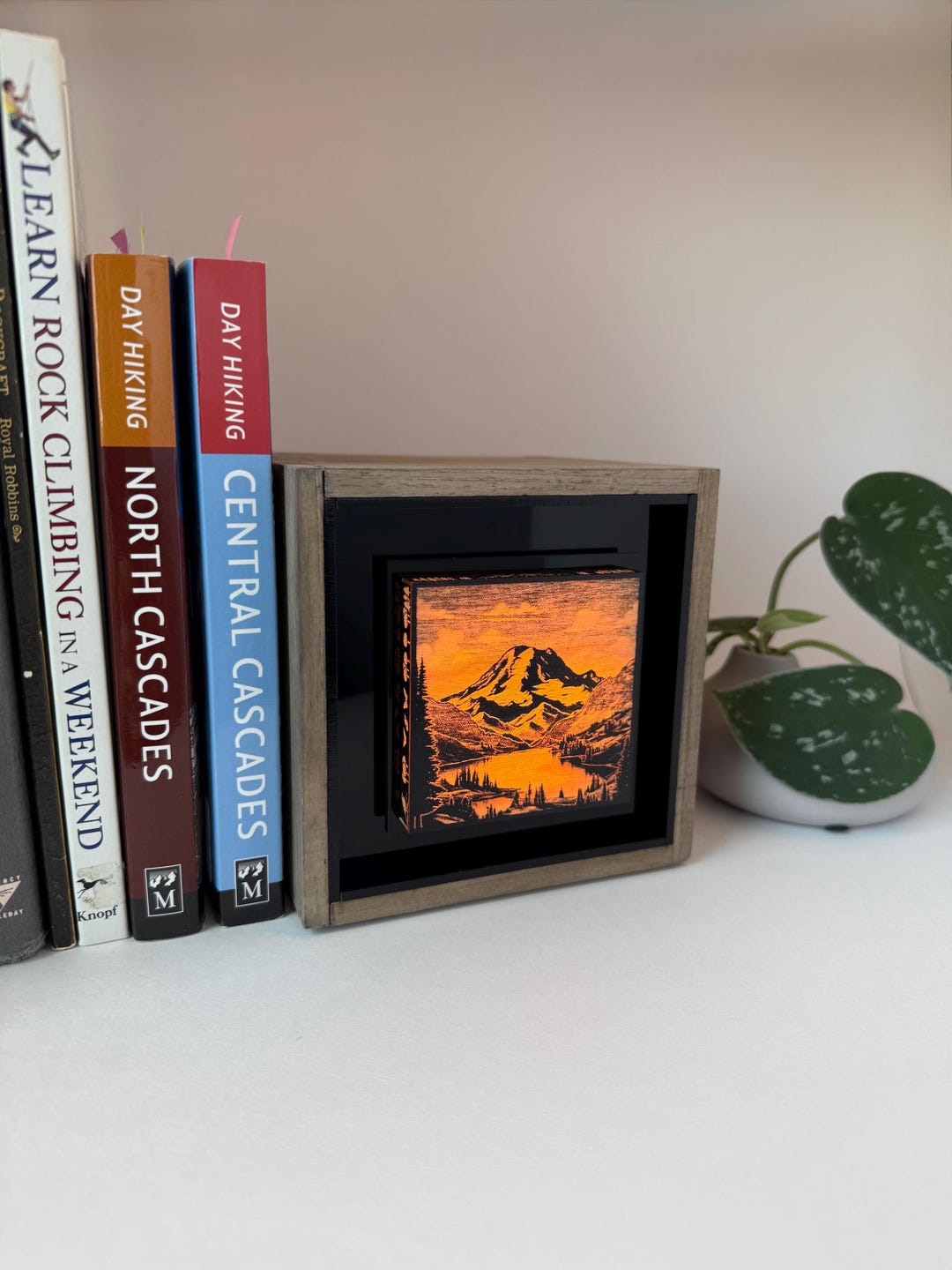 The Mountain Lantern Box, Mount Rainier, Tahoma, PNW, Hiker Gift ...