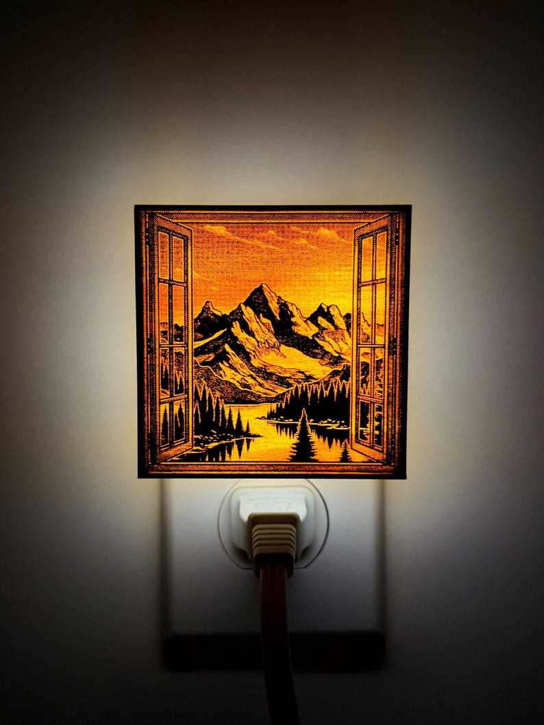 Alpine Window - Night Light - Etsy