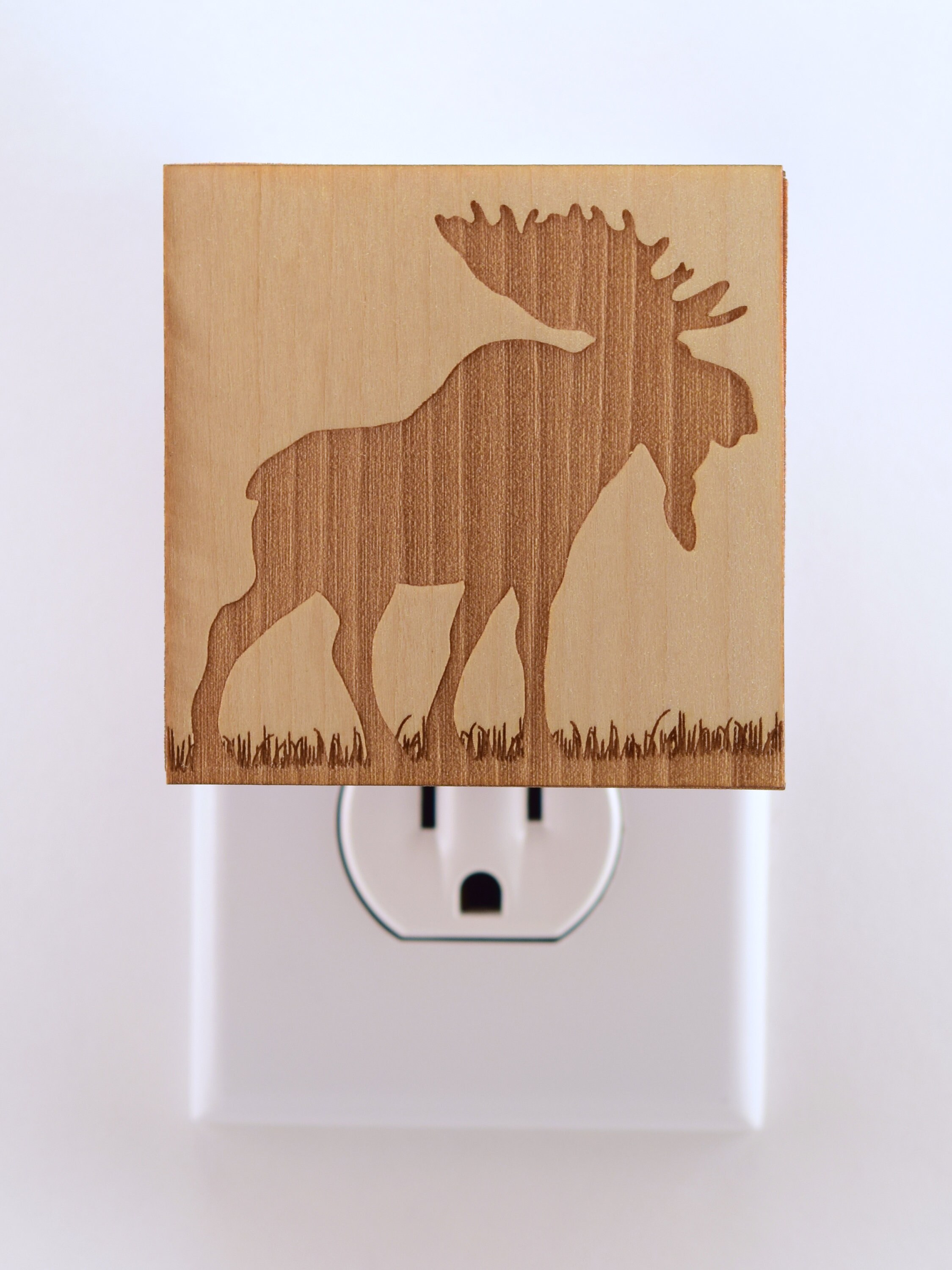 National Park Rustic Moose Lantern Night Light Walking in the - Etsy