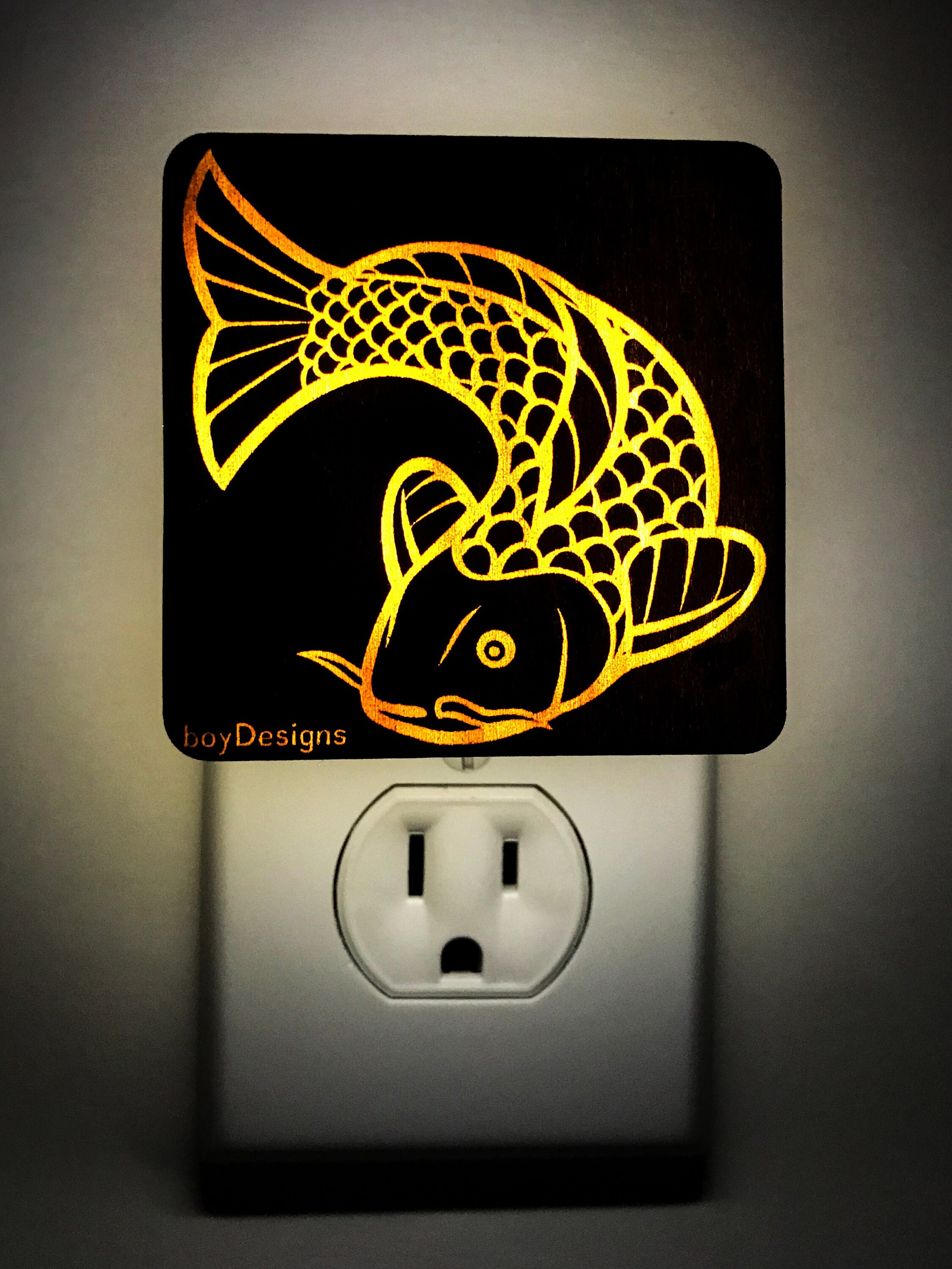 Koi Fish Nighlight, Painting, Betta Fish, Pond Signs, Decor Lantern - Etsy