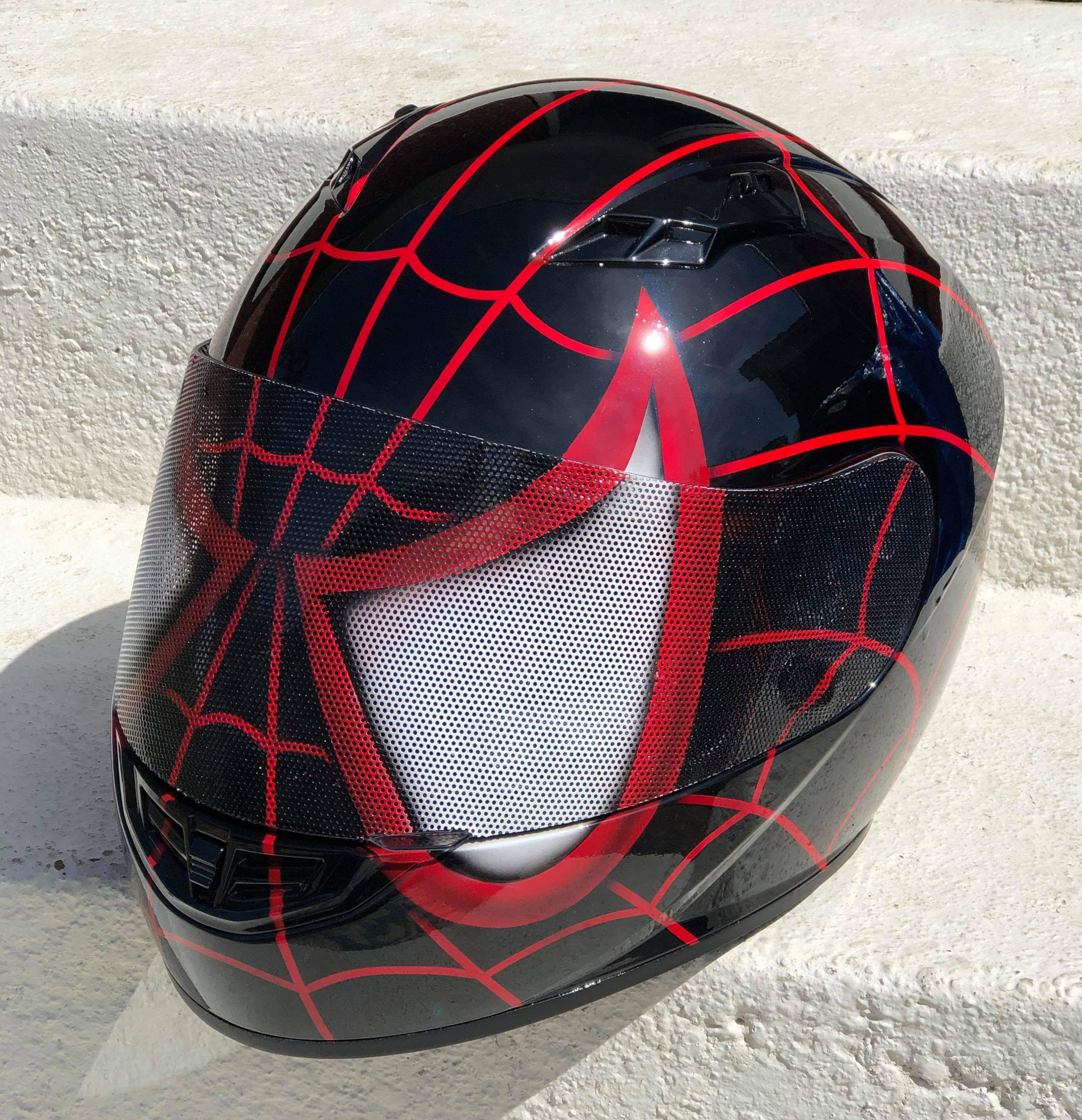 Spiderman Motorcycle Helmet