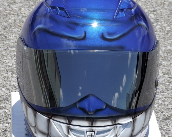Smiley Face Custom Painted Motorcycle Helmet Suzuki GSX-R, Hayabusa ...
