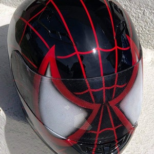 Spider Man Custom Painted Motorcycle Helmet! - Etsy