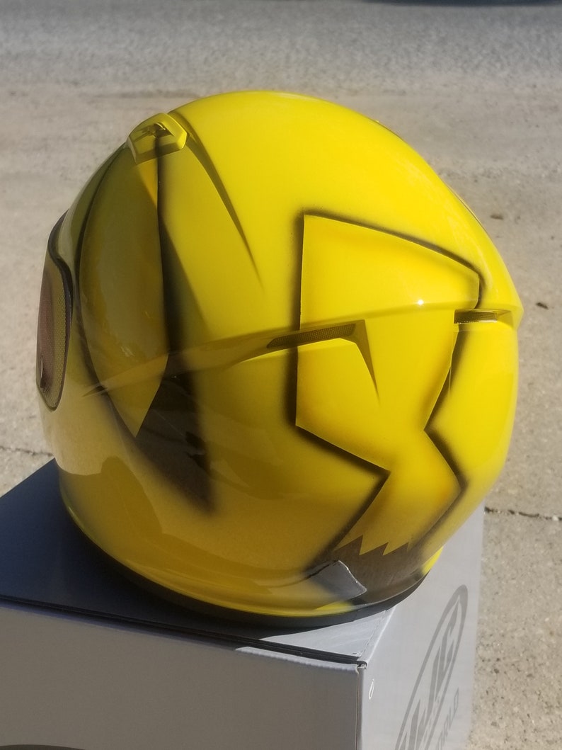 Pikachu Pokemon Custom Painted Motorcycle Helmet - Etsy