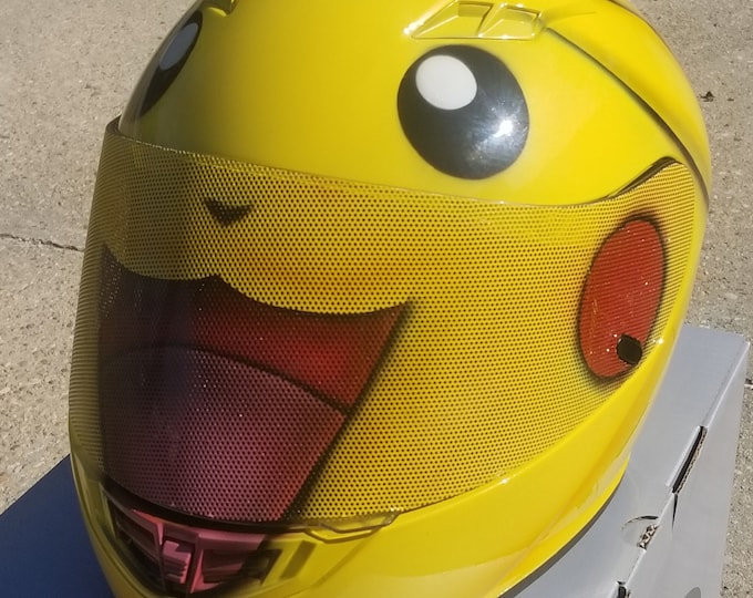 Pikachu Pokemon Custom Painted Motorcycle Helmet - Etsy
