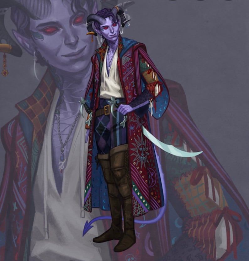 Mollymauk Jester Tail. Long Moldable Tail With a Spade Tip. - Etsy