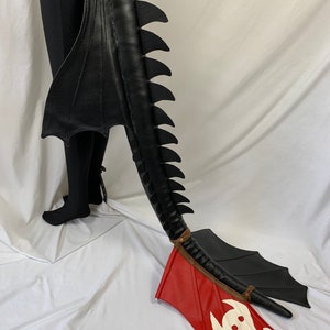 Toothless Tail. How to Train Your Dragon. Black AND Red Fins. Dragon ...