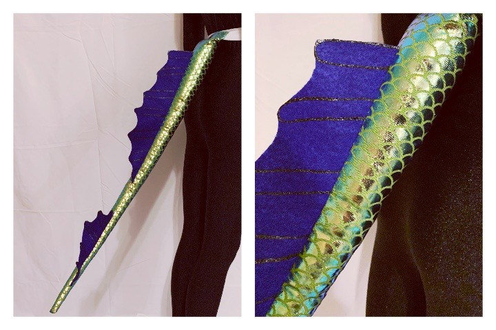 Premium Fabric Sea Monster Tail. Luca Alberto Tail With Fins. | Etsy