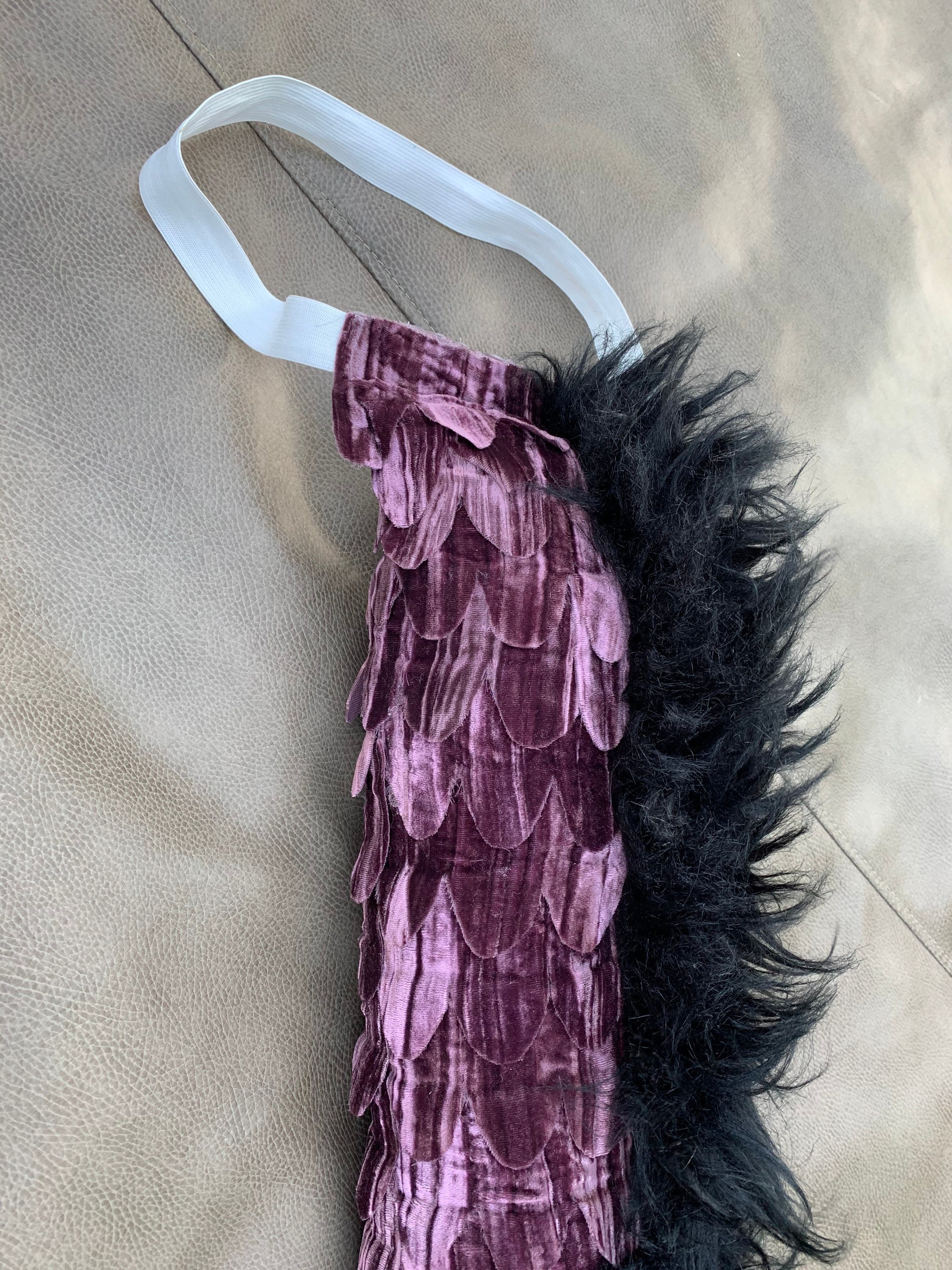 Seven foot long armor scaled tail with fur spikes spine | Etsy