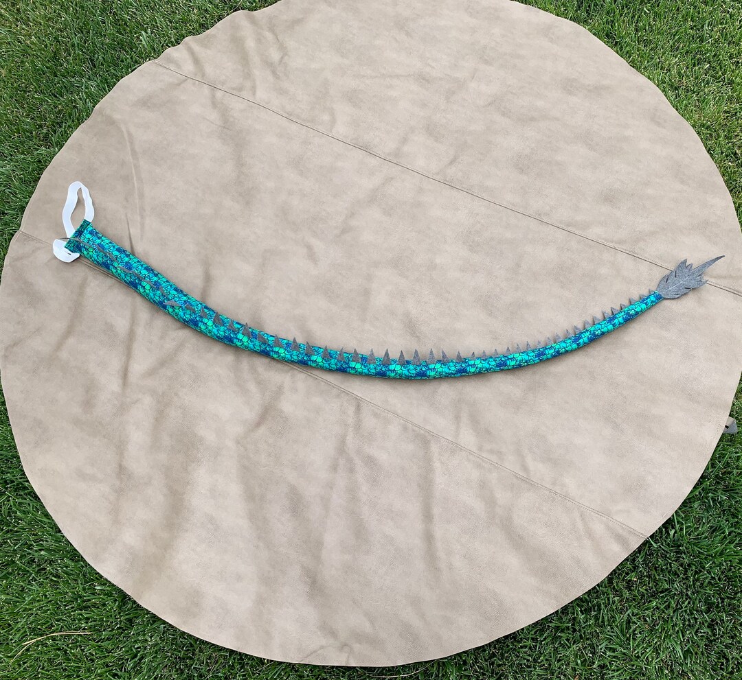 Dragon Tail. 6 Foot Long Blue and Green Scaled Dragon Tail. - Etsy