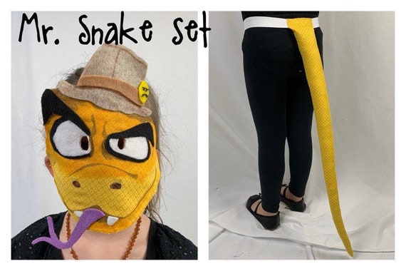 Mr. Snake Tail and Face Mask Set. Bad Guys Costume. - Etsy Ireland