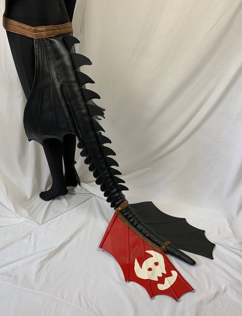 Toothless Tail. How to Train Your Dragon. Black AND Red Fins. Dragon ...