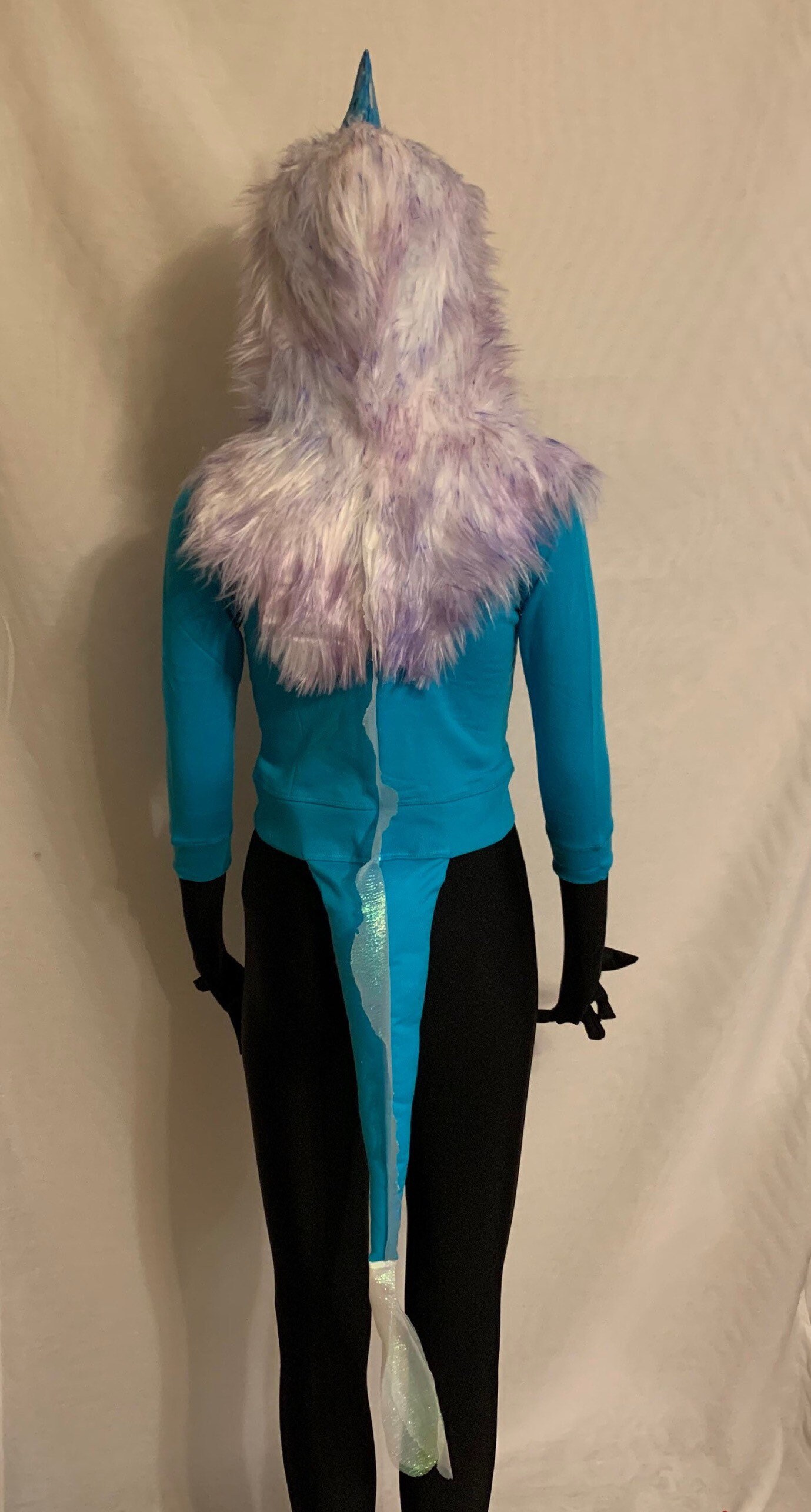 The Last Dragon Hoodie. Sisu Costume. Cosplay. Horns. Tail. - Etsy