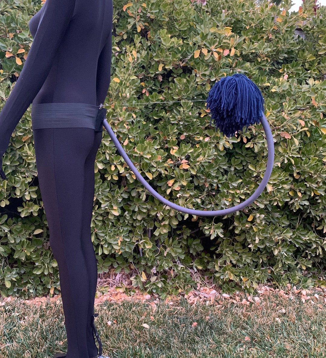 Custom Order Black Extra Long Skinny Posable Tail With Heart Shaped ...