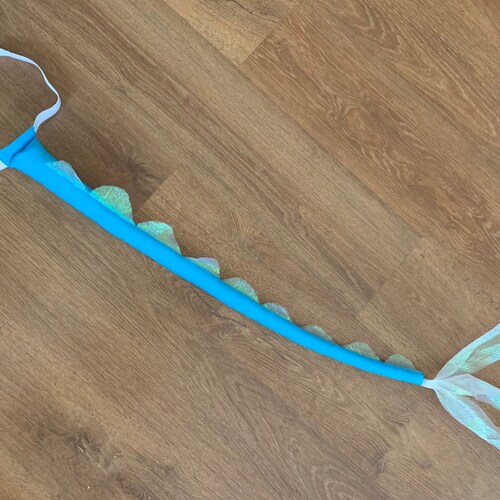 The Last Dragon Tail. Sisu Costume. Shimmery Blue Dragon Tail. - Etsy