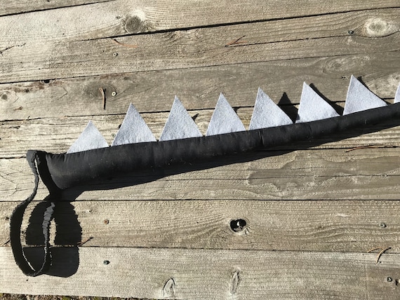 Black Tail With Gray Spikes. Wearable Tail. Cosplay. | Etsy