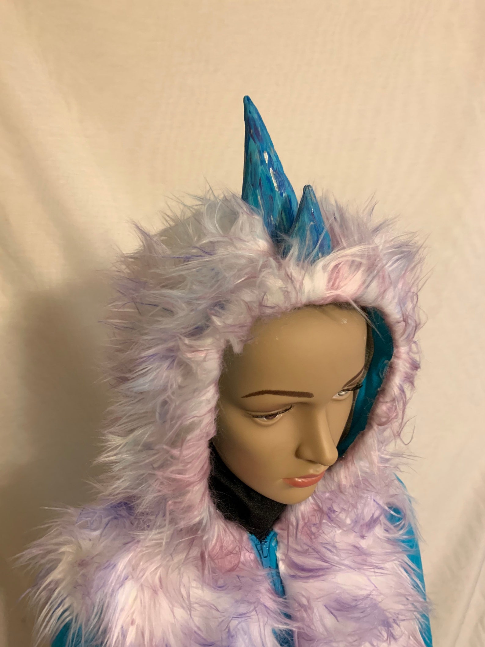 The Last Dragon Hoodie. Sisu Costume. Cosplay. Horns. Tail. - Etsy
