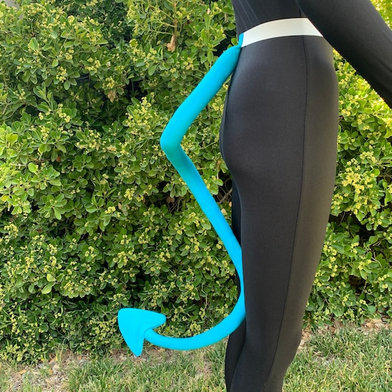 Jester Tail. Curved Curled Spiral Tail With Spade Spear | Etsy