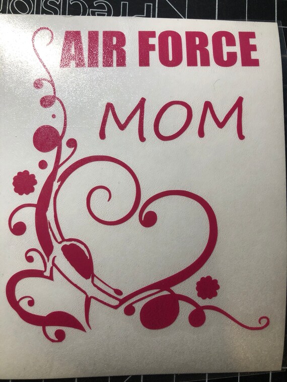 Air Force Mom Vinyl Window Decal | Etsy