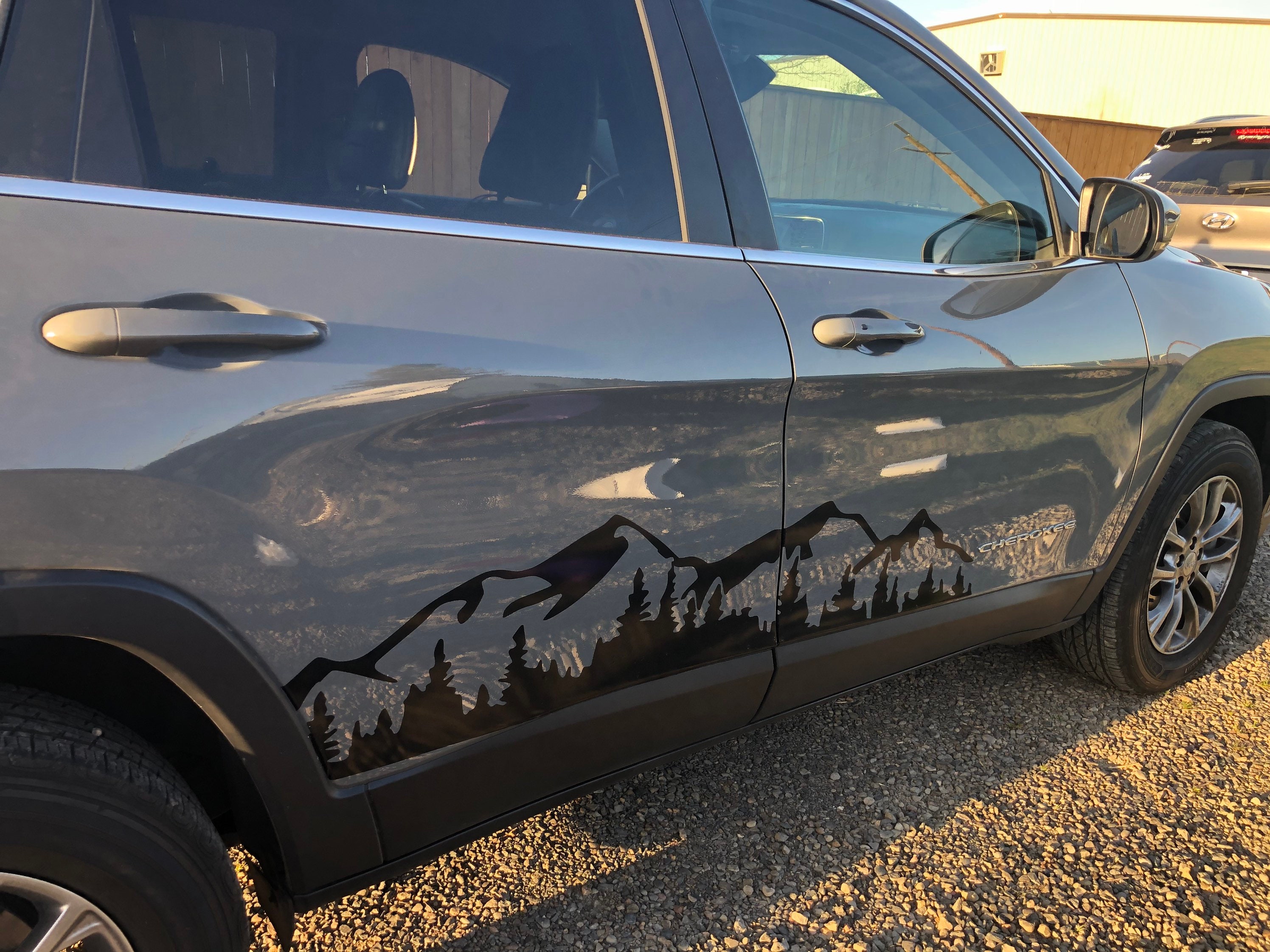 Mountain Scene Decal - Etsy