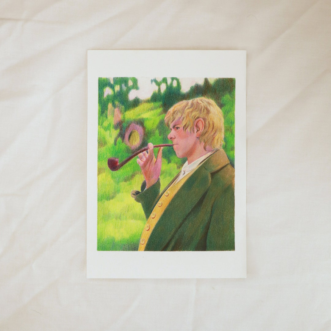 Merry Brandybuck LOTR Fan Art Original Illustration Color - Etsy